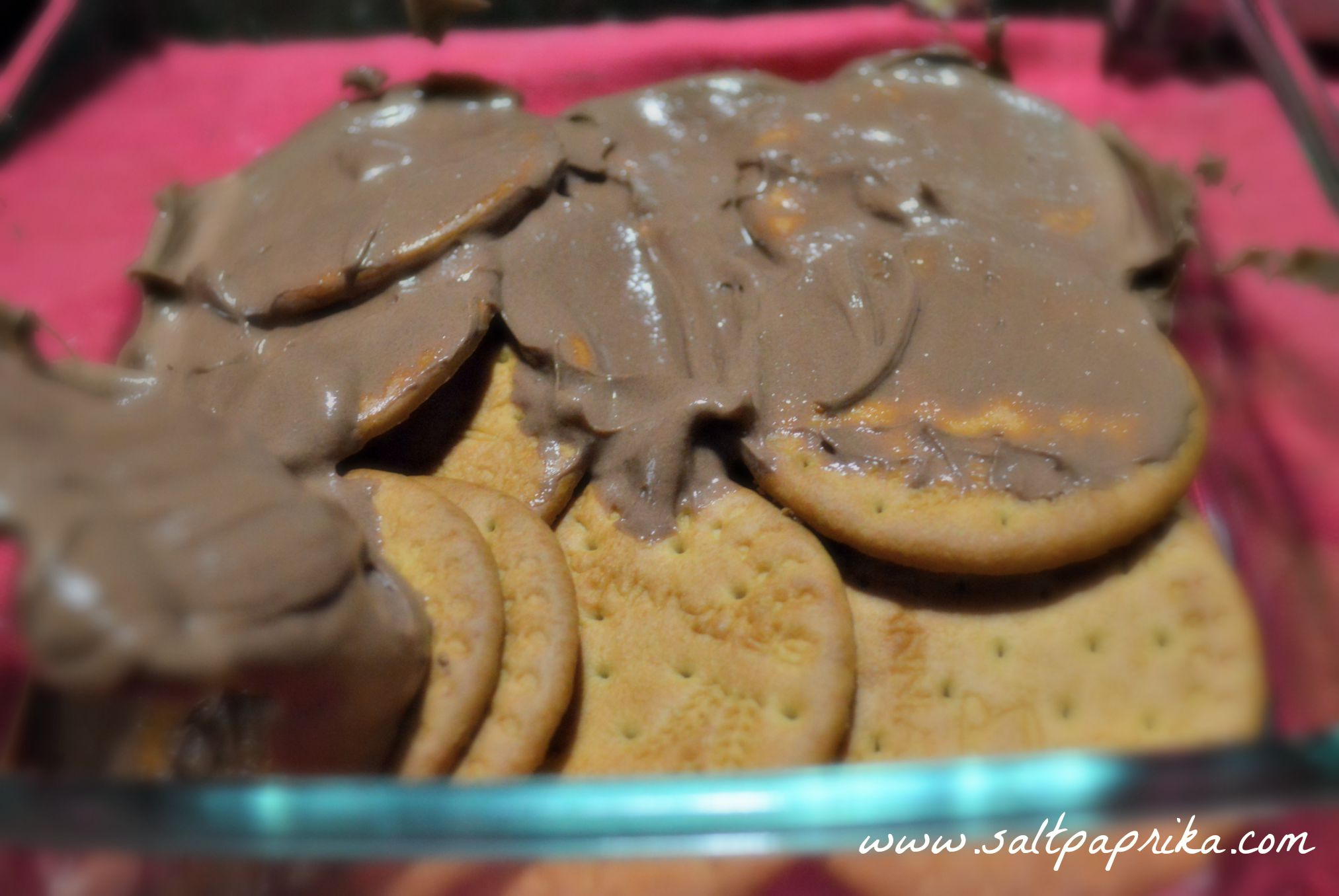 No Bake Biscuit Pudding